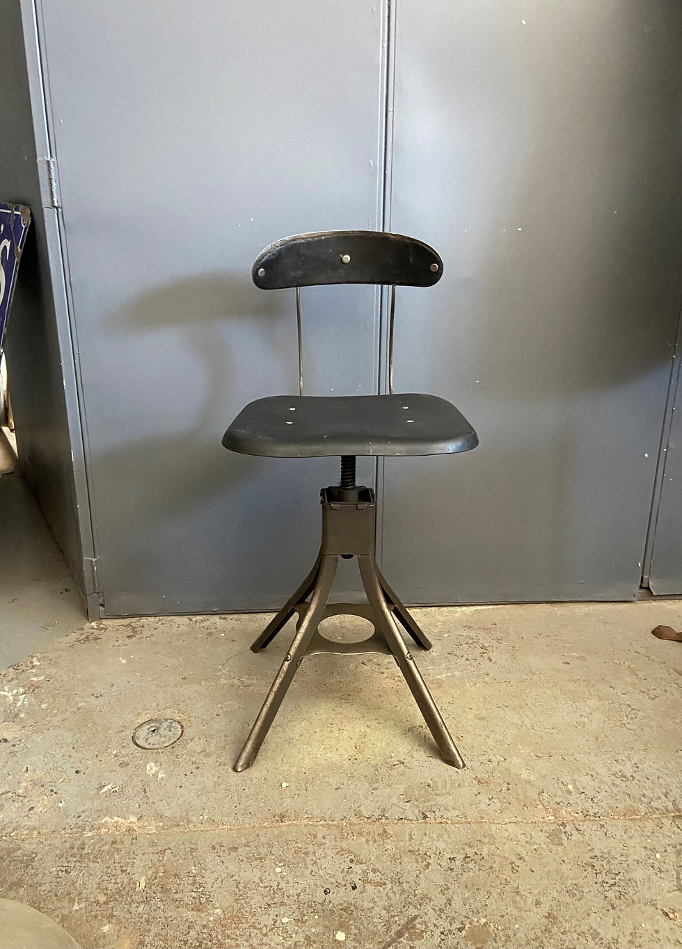Vintage Adjustable Evertaut Factory Chair | Blakeley-Browns