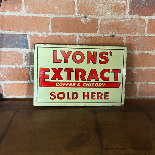 Original Lyons Extract Enamel Advertising Sign | Blakeley-Browns