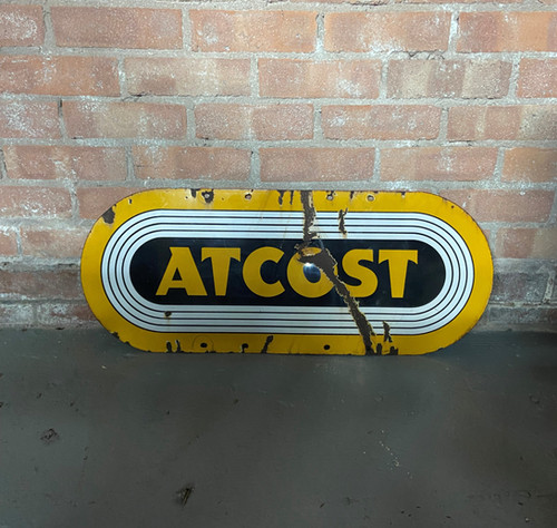 Original Atcost Farm Buildings Enamel Advertising Sign | Blakeley-Browns