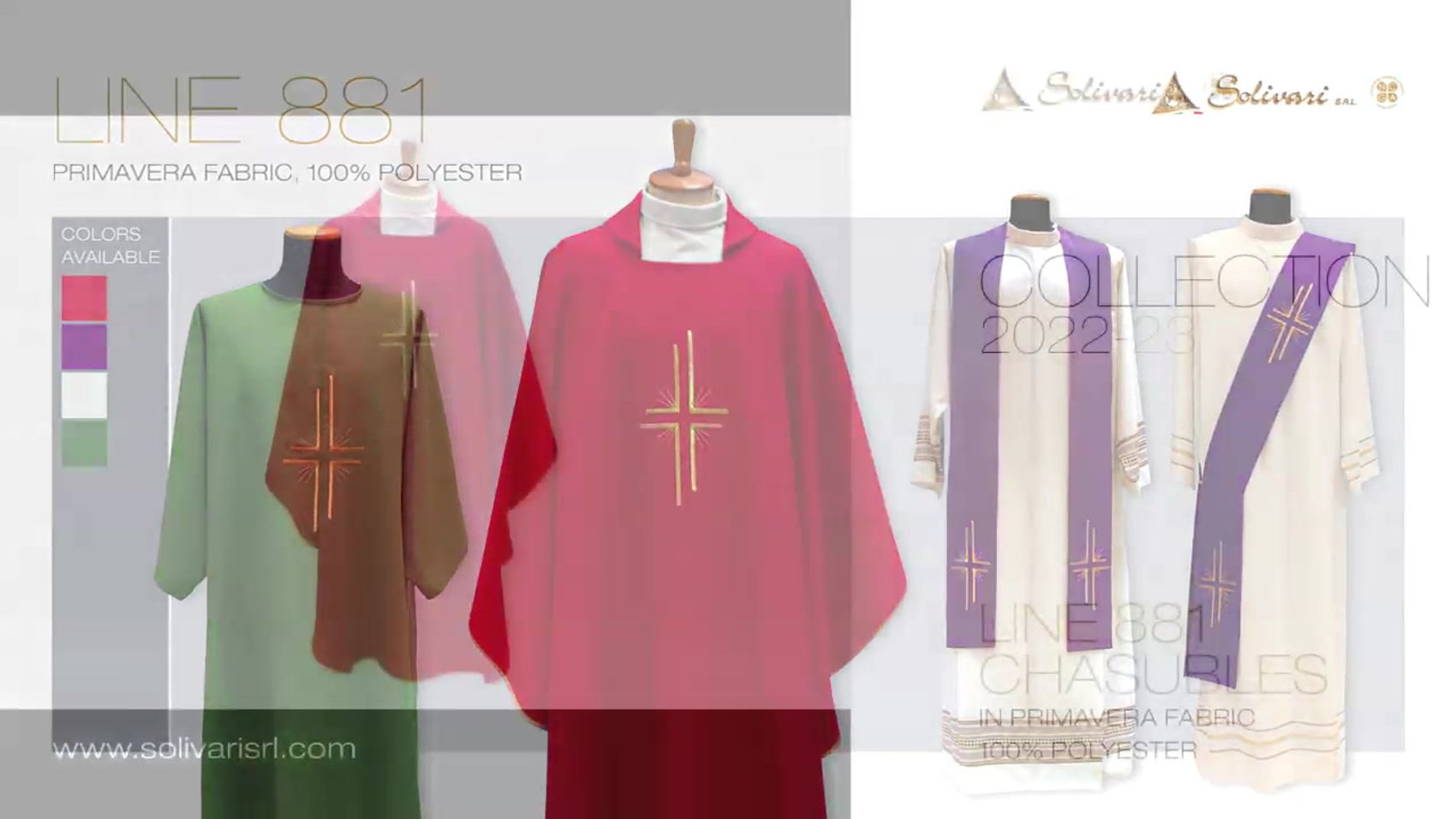 Garments Collections | Solivari Srl - Ecclesiastical Clothing - Made In ...