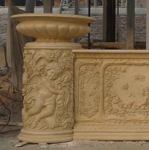 Marble Monumental Carved Marble Bar | From Europe To You