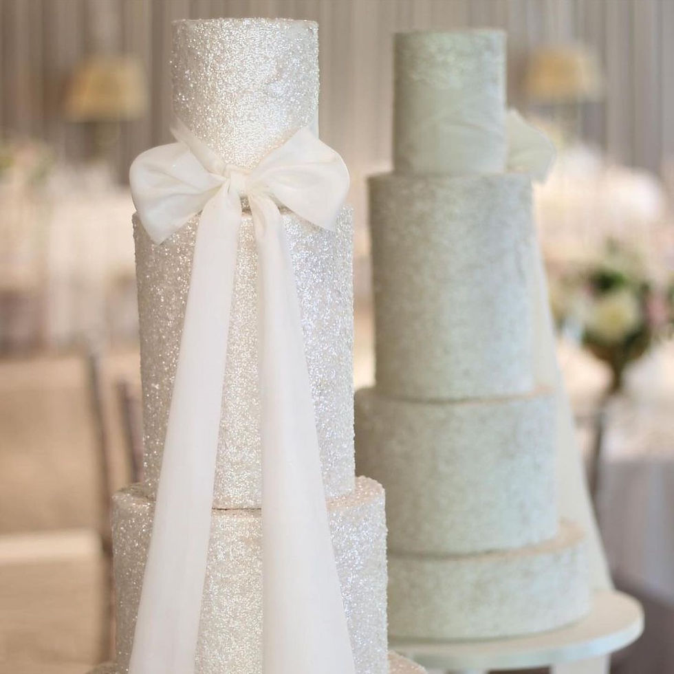 Wedding Cakes with silk ribbon - an emerging trend!