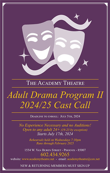 Adult Drama Program (ADP) 25+ | Academy Theatre