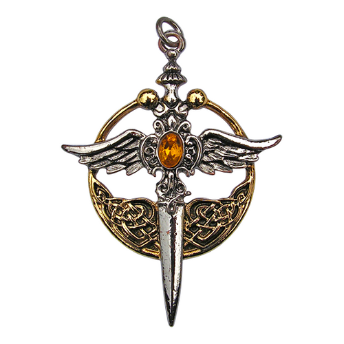 St. Michael Relic - Silver Plated Albion Pendant Necklace for Chivalry ...