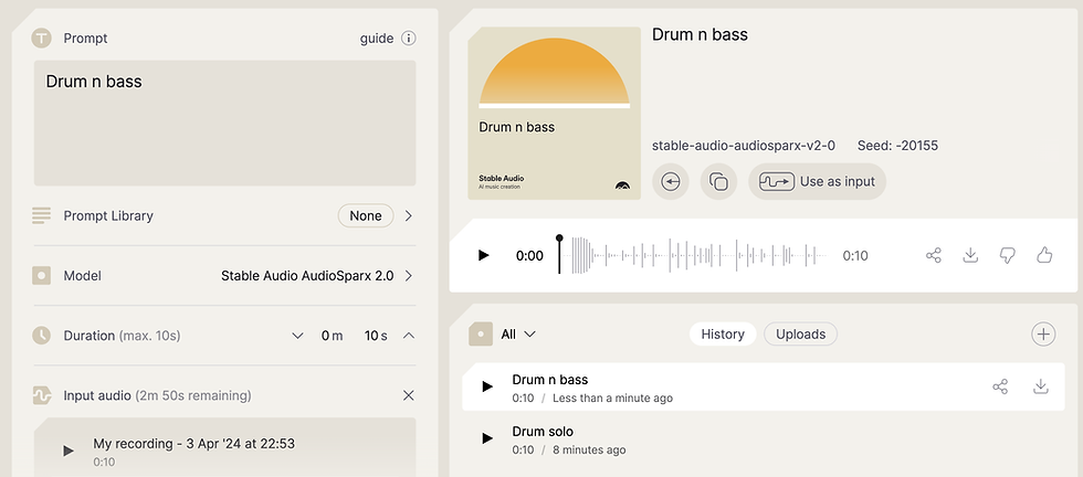 Stable Audio 2.0: Review of the New Audio-to-Audio Features