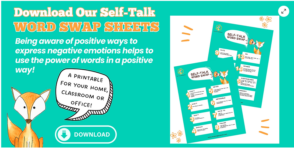 Positive Self-Talk Activity Sheet