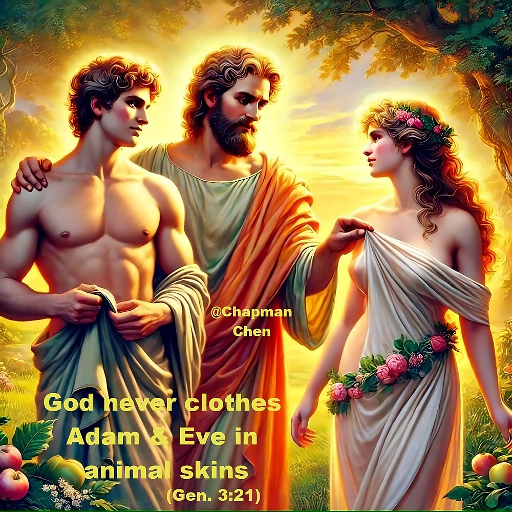 God Did Not Clothe Adam and Eve in Animal Skins. By Dr. Chapman Chen