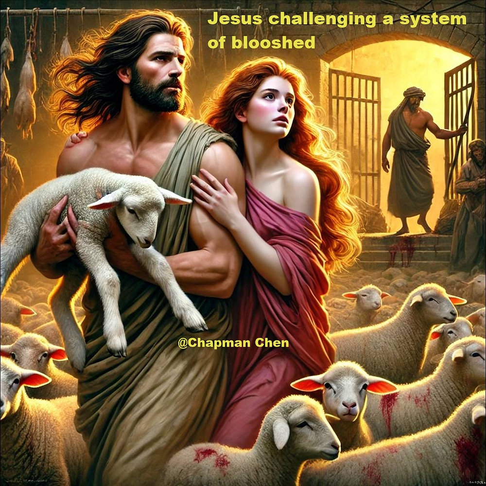 Jesus Challenging a System of Bloodshed. By Kameron Waters. Paraphrased ...