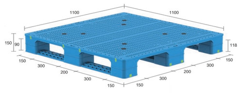 13H-111150-S4(B) | Heavy Duty Plastic Pallet