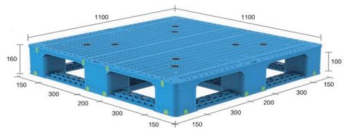 13H-111160-D4 | Heavy Duty Plastic Pallet