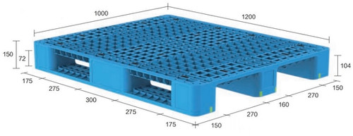 13H-121050-S4(A) | Heavy Duty Plastic Pallet