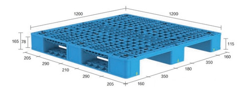 13H-121265-S4 | Heavy Duty Plastic Pallet