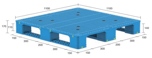 13H-111170-S4 | Heavy Duty Plastic Pallet
