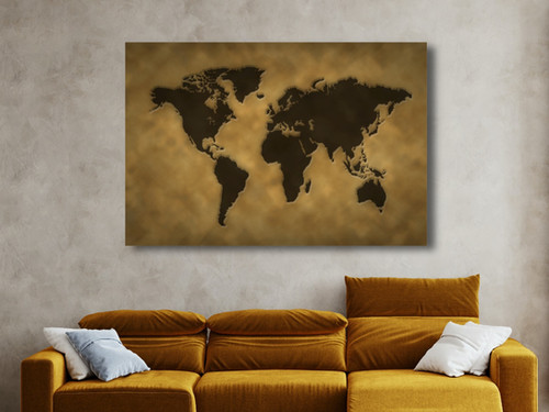 Luxury World Map | indoor deco