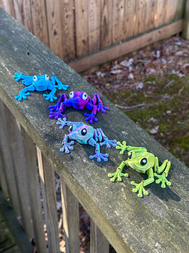 3D Printed Fidget Toy Animals | Frog | Turtle | Shark | Owl | Lochness ...