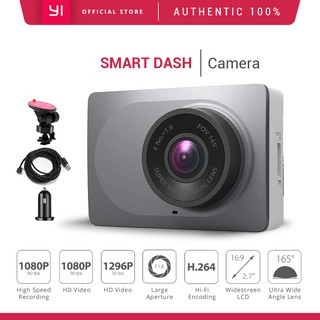 YI Smart Dash Cam With ADAS 2.7" Screen Full HD 1080P 60fps 165 degree ...