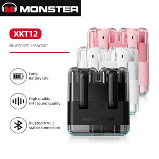 Monster XKT12 True Wireless Earbuds ENC Noise Canceling Bluetooth 5.3 ...