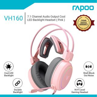 Rapoo VH610 Virtual 7.1 Channels HIFI Gaming Headset RGB Headphone with ...