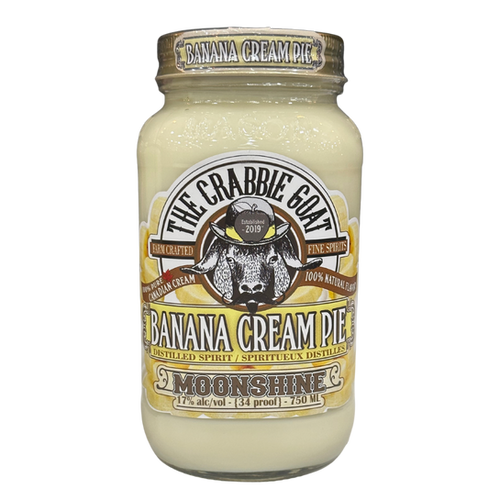 Banana Cream Pie Cream Moonshine | The Crabbie Goat