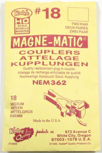 Kadee 18. Enganche tipo muela metálico, para carros europeos ...