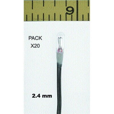 Miniatronics 1801620, Pack de 20 bombillas incandescentes 16V 2,4mm ...