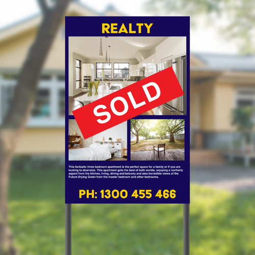 Sold Sticker | Real Estate - UE Print