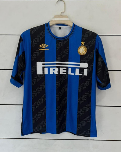 ROBERTO CARLOS INTER MILAN 1995-96 HOME KIT | Hub Of Jersey