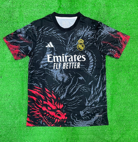REAL MADRID RED BLACK DRAGON | Hub Of Jersey