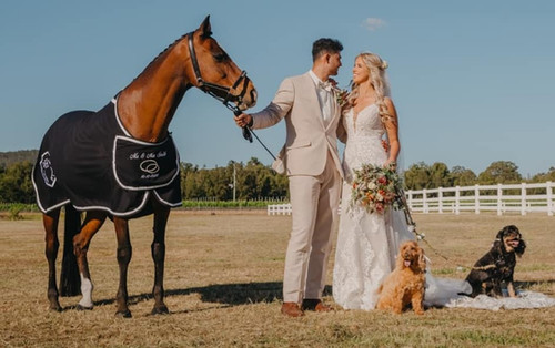 EMBROIDERED EURO FRONT | STABLE 8 CUSTOM RUGS