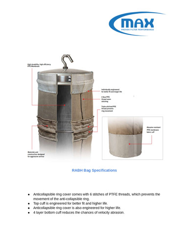 Key Features of RABH Bags for Reverse Air Baghouse