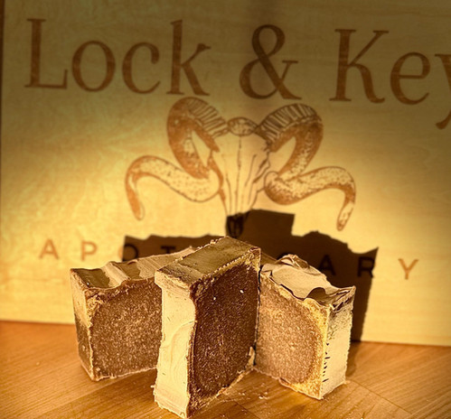 Sandalwood and Vanilla Tallow Soap | Lock Key Apothecary
