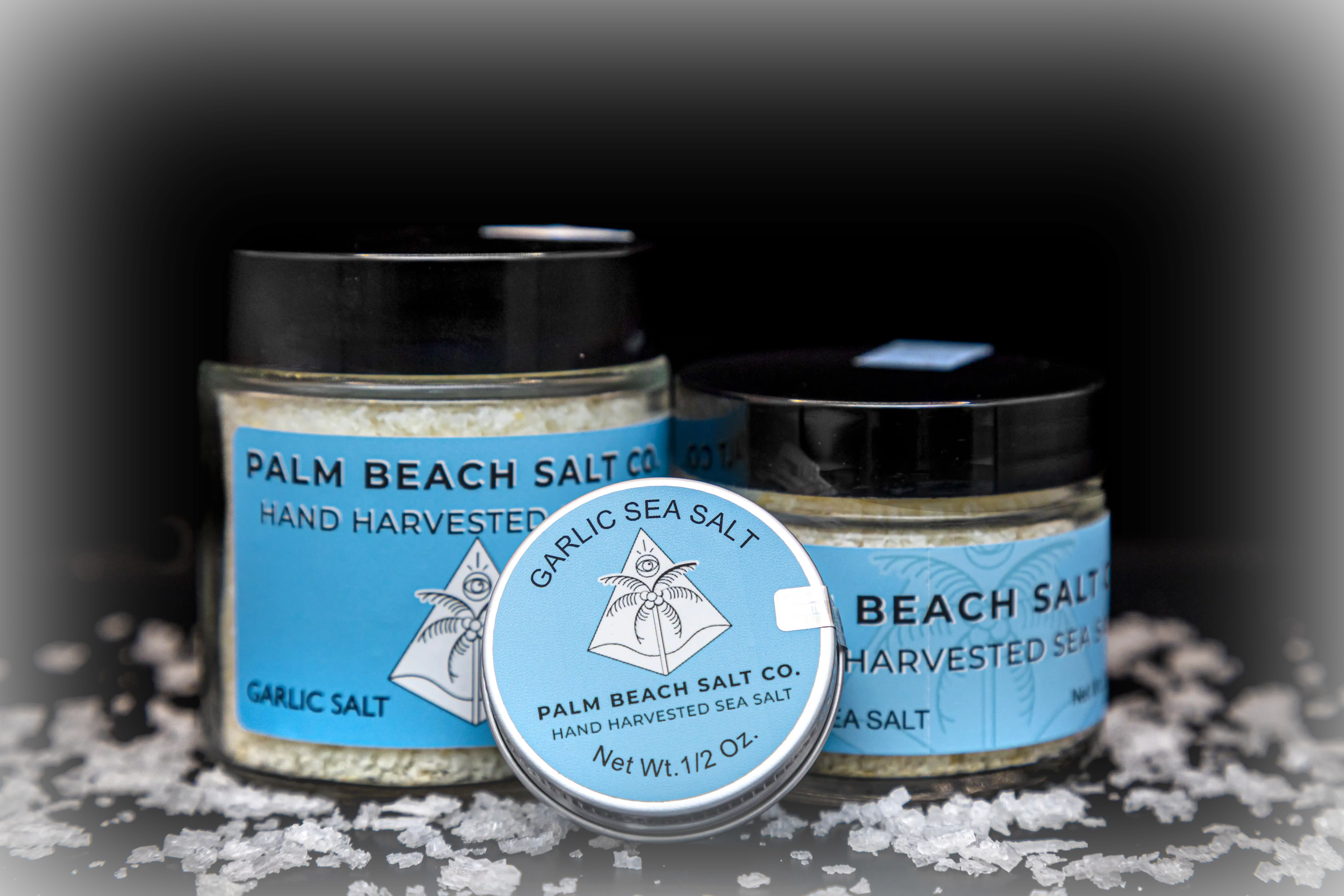 Garlic Sea Salt | Palm Beach Salt Co.