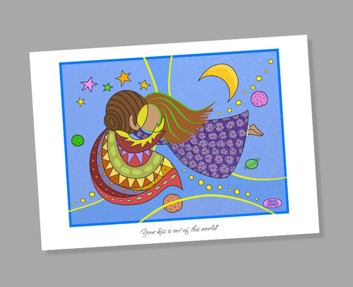 #074b The Kiss Card | Susan Bird Artwork