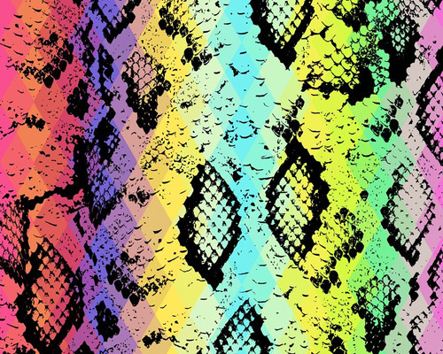 Rainbow Snake Skin | Stitchedupfabrics