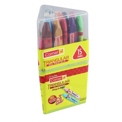 Camlin Triangular Oil Pastel 15 Shades