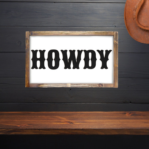 Howdy Western Style Custom 3d Wood Sign | Luxy Vibes