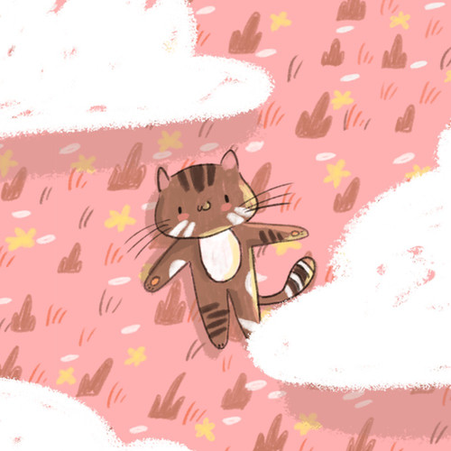 Cute Catto in the field Wallpaper | thecolourmaniac