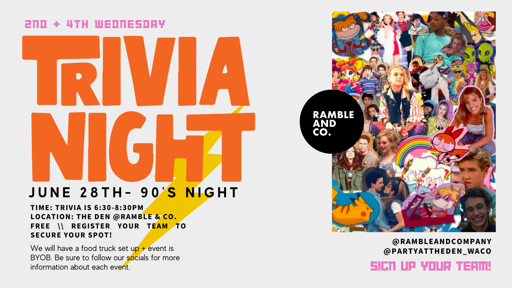 Trivia Night // 90s Night | The Den Waco