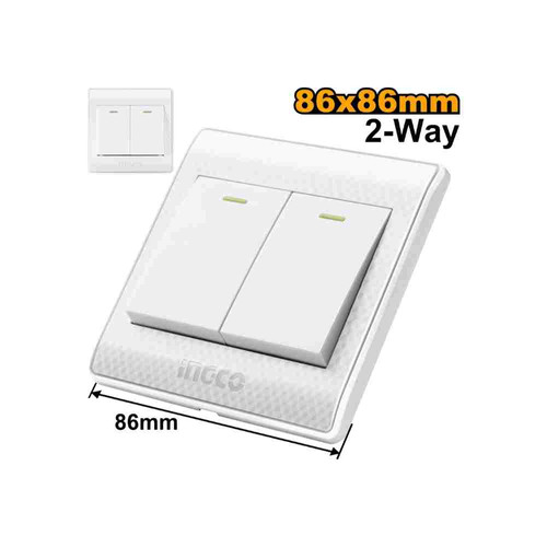 INGCO Switch - 2-Gang (2-Way) | Clippies Hardware