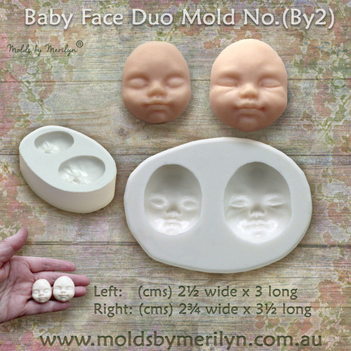 Realistic baby faces mold | Molds by Merilyn