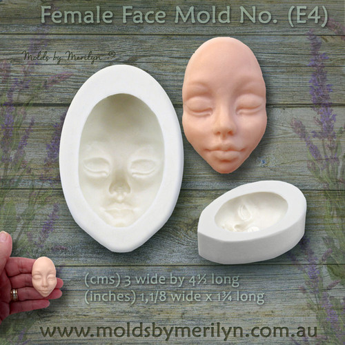 Capture Beauty with Art Doll Face Mold - Molds by Merilyn
