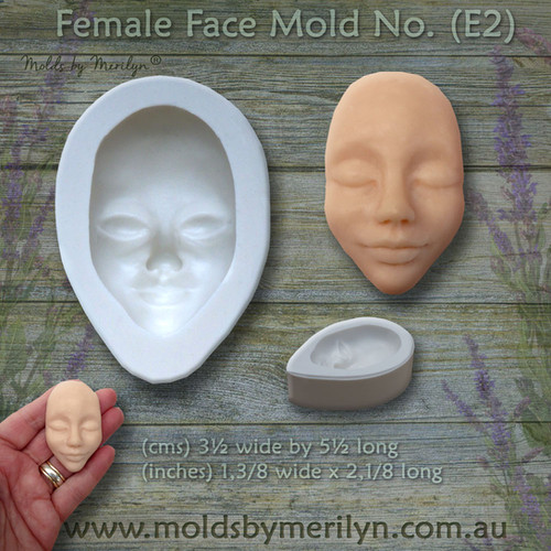 Female face mold for lifelike casts | Molds by Merilyn