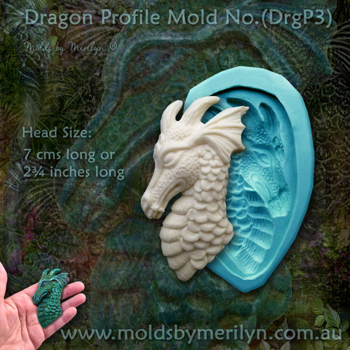 Dragon Head Mold for Fantasy Artists | Molds by Merilyn