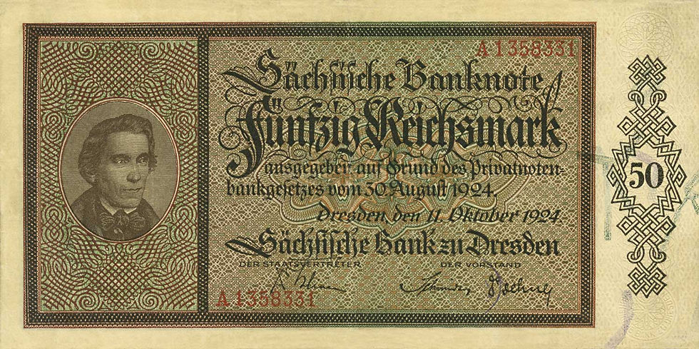 Vor 100 Jahren: Einführung der ersten Reichsmark-Banknoten