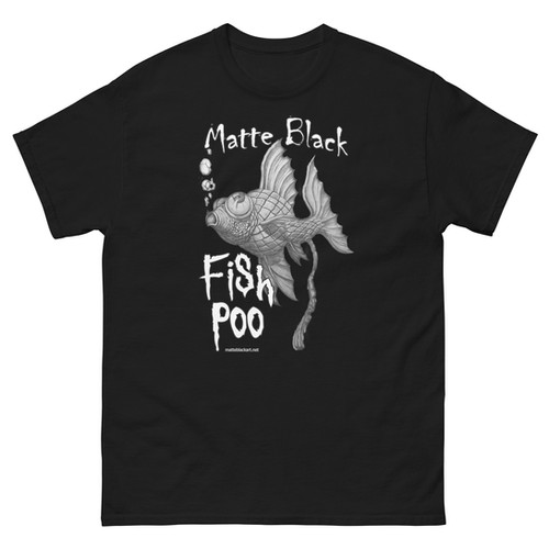 Fish Poo Unisex classic tee | Matte Black Art