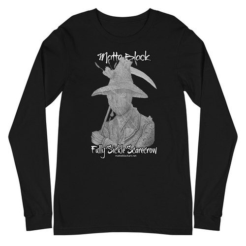 fully sickle scarecrow Unisex Long Sleeve Tee | Matte Black Art