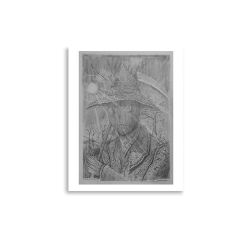 Fully sickle Scarecrow Poster | Matte Black Art