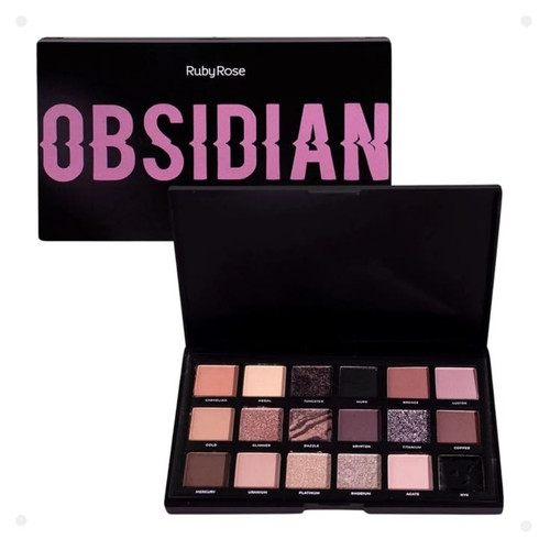 Paleta de sombras Obsidian - Ruby Rose | Moza
