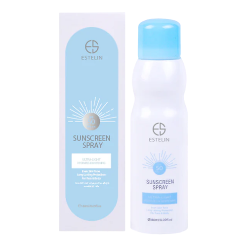 ESTELIN SUNSCREEN SPRAY FPS50 ULTRA-LIGHT HIDRATANTE & CLAREADOR 180ML ...