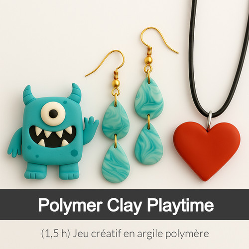 (1.5h) Polymer Clay Playtime | Tourpotier St Bruno